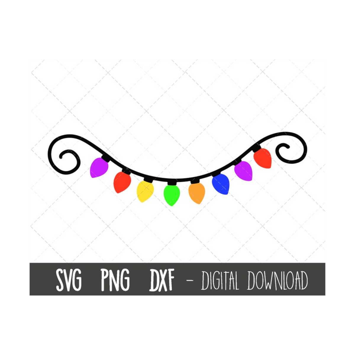Christmas light svg, Christmas clipart, light bulb svg, holi | Inspire ...