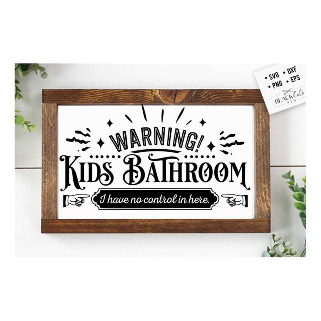 Warning kids bathroom svg, Bathroom SVG, Bath SVG, Rules SVG | Inspire ...