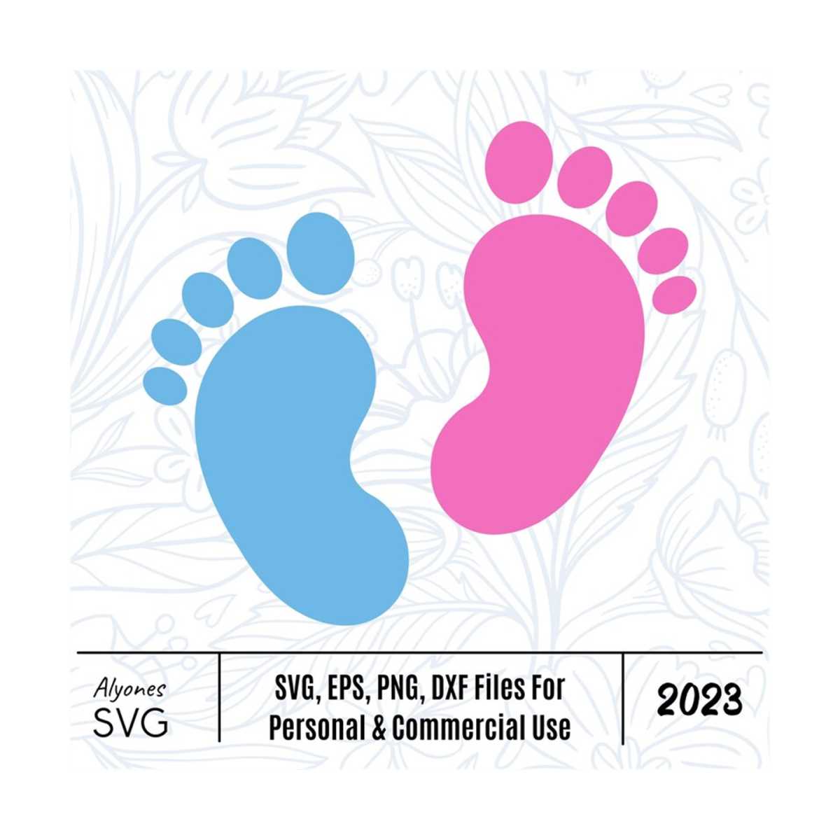 Baby Footprint, Baby Feet SVG Instant Download SVG, PNG, eps | Inspire ...