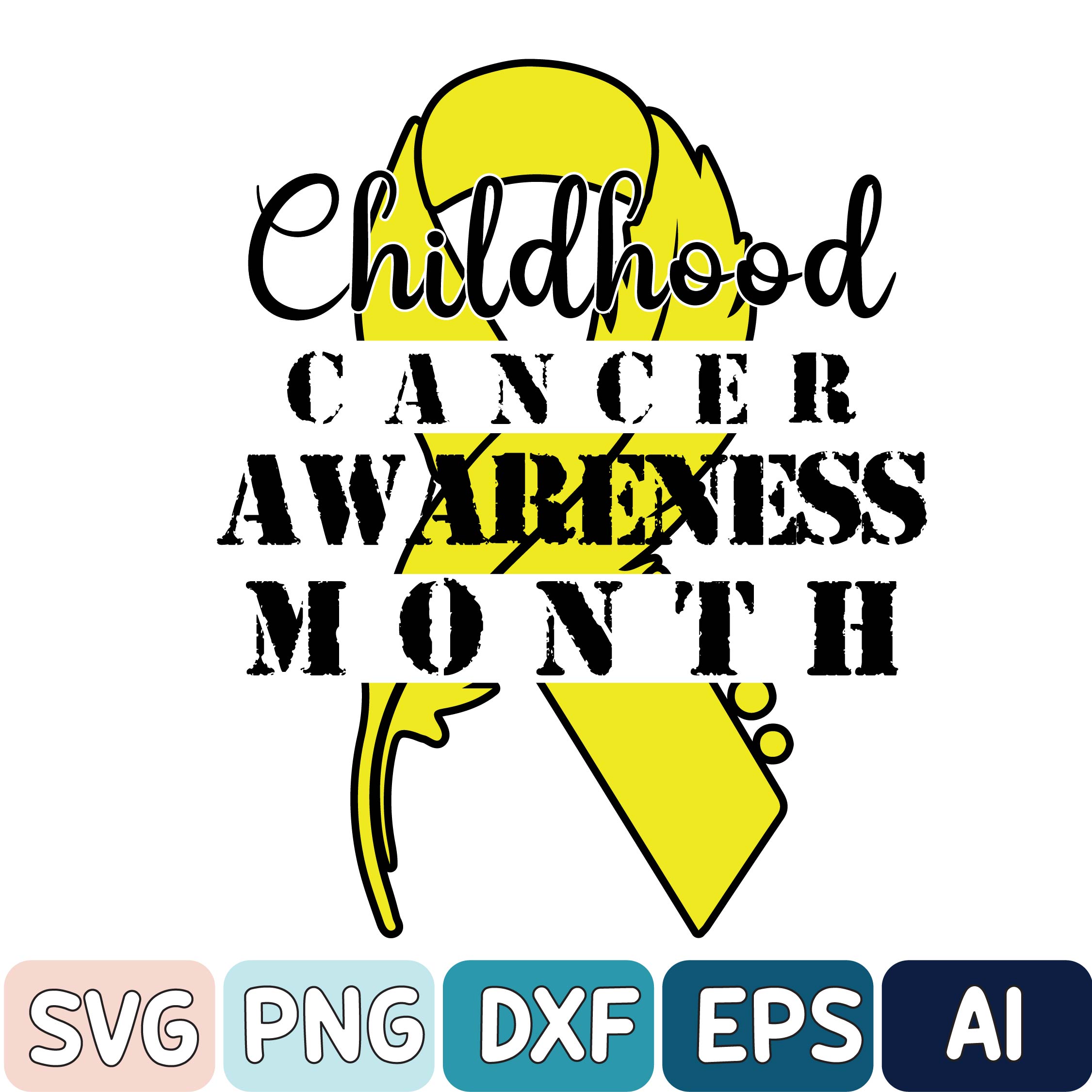 September Childhood Cancer Awareness Month Svg, Childhood Ca | Inspire ...