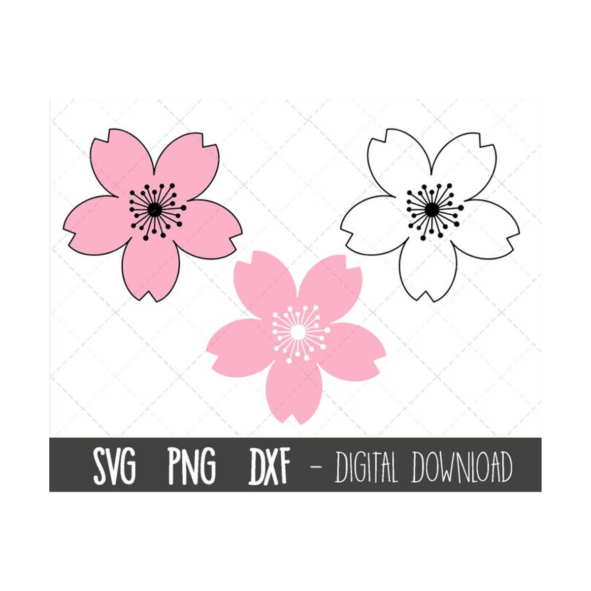 Cherry Blossom SVG, cherry blossom svg bundle, flower svg, f | Inspire ...