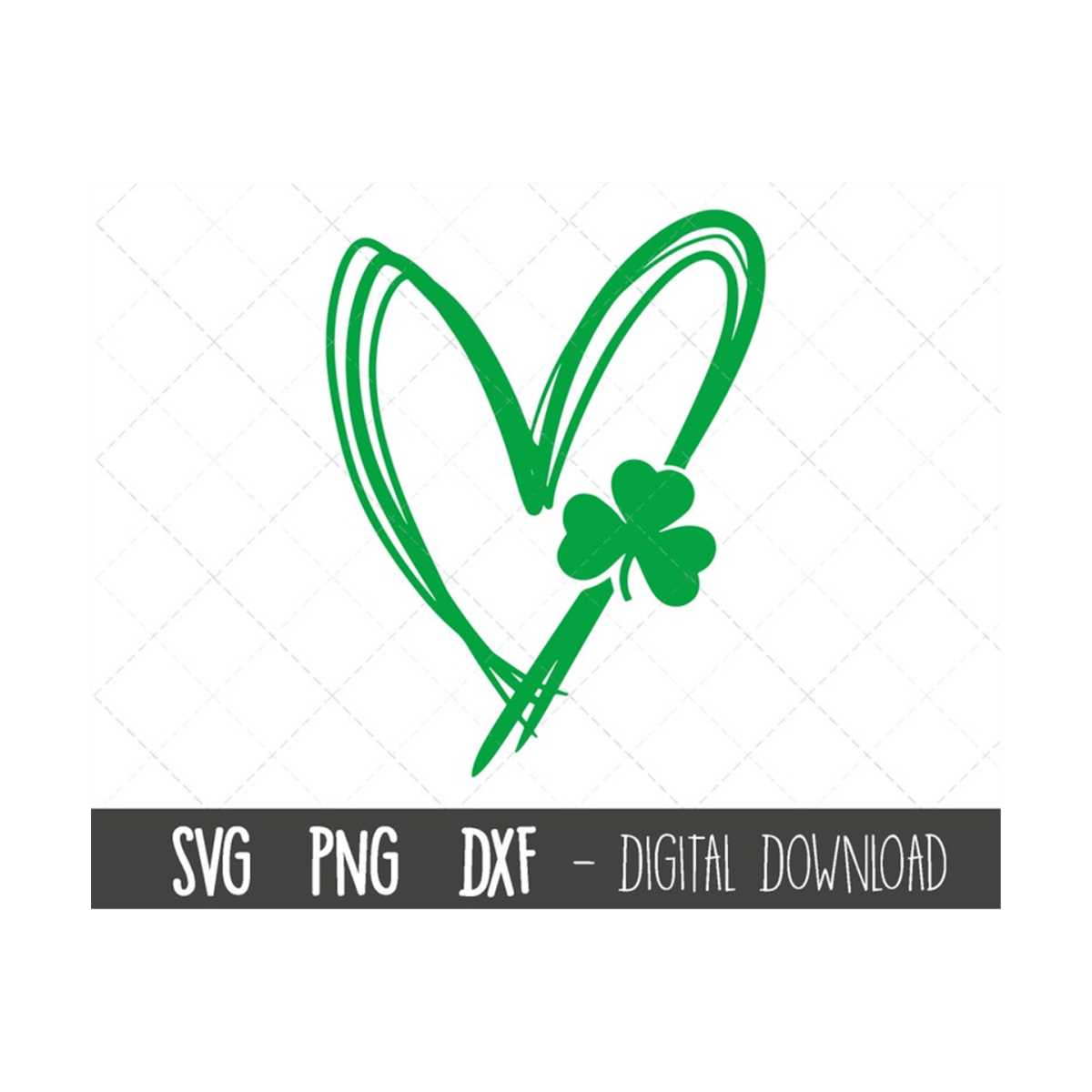 St. Patrick's day heart svg, shamrock svg, heart svg, shamro | Inspire ...