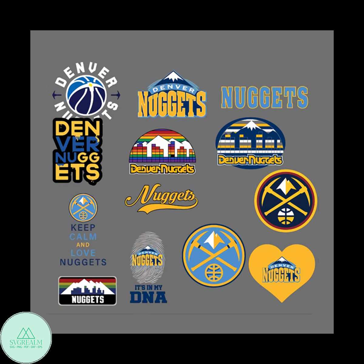 Denver Nuggets Bundle Svg, Sport Svg, Denver Nuggets Svg, De | Inspire ...