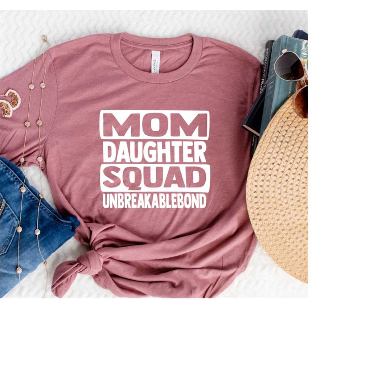 Mom Daughter Squad Unbreakable bond, Mommy and Me Shirt Set, | Inspire ...