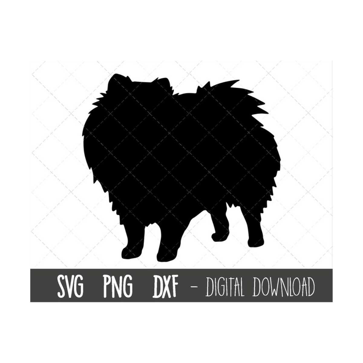 Pomeranian svg, dog svg, Pomeranian silhouette, Pomeranian o - Inspire ...
