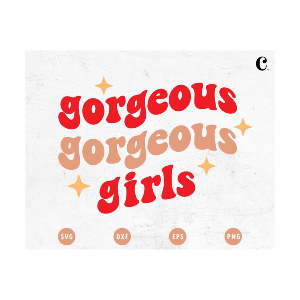 Gorgeous Girl SVG | Retro SVG | Aesthetic SVG | Wavy Text sv | Inspire ...