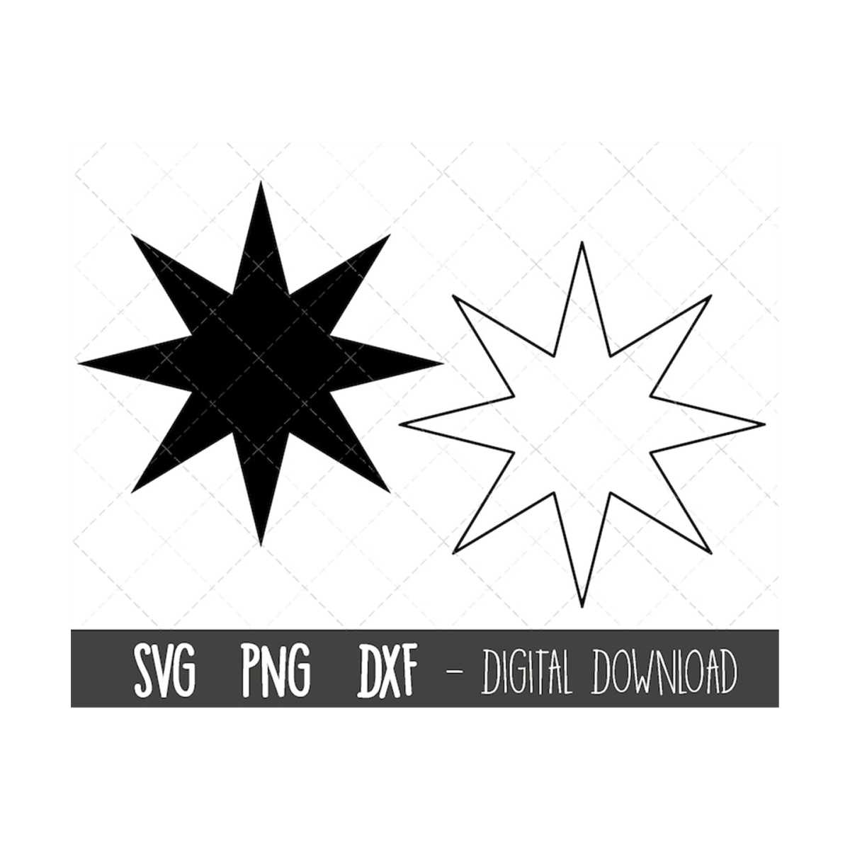 Star svg bundle, 8 point star svg, star svg, star clipart, h - Inspire ...