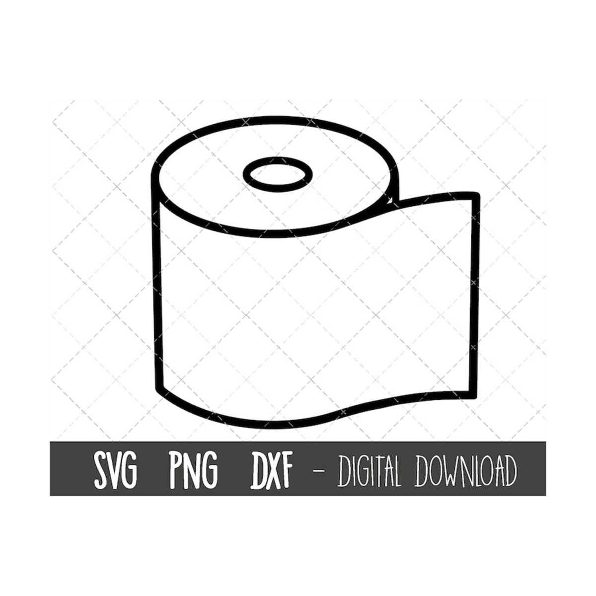 Toilet Paper SVG, Toilet Paper Outline SVG, Digital Download | Inspire ...