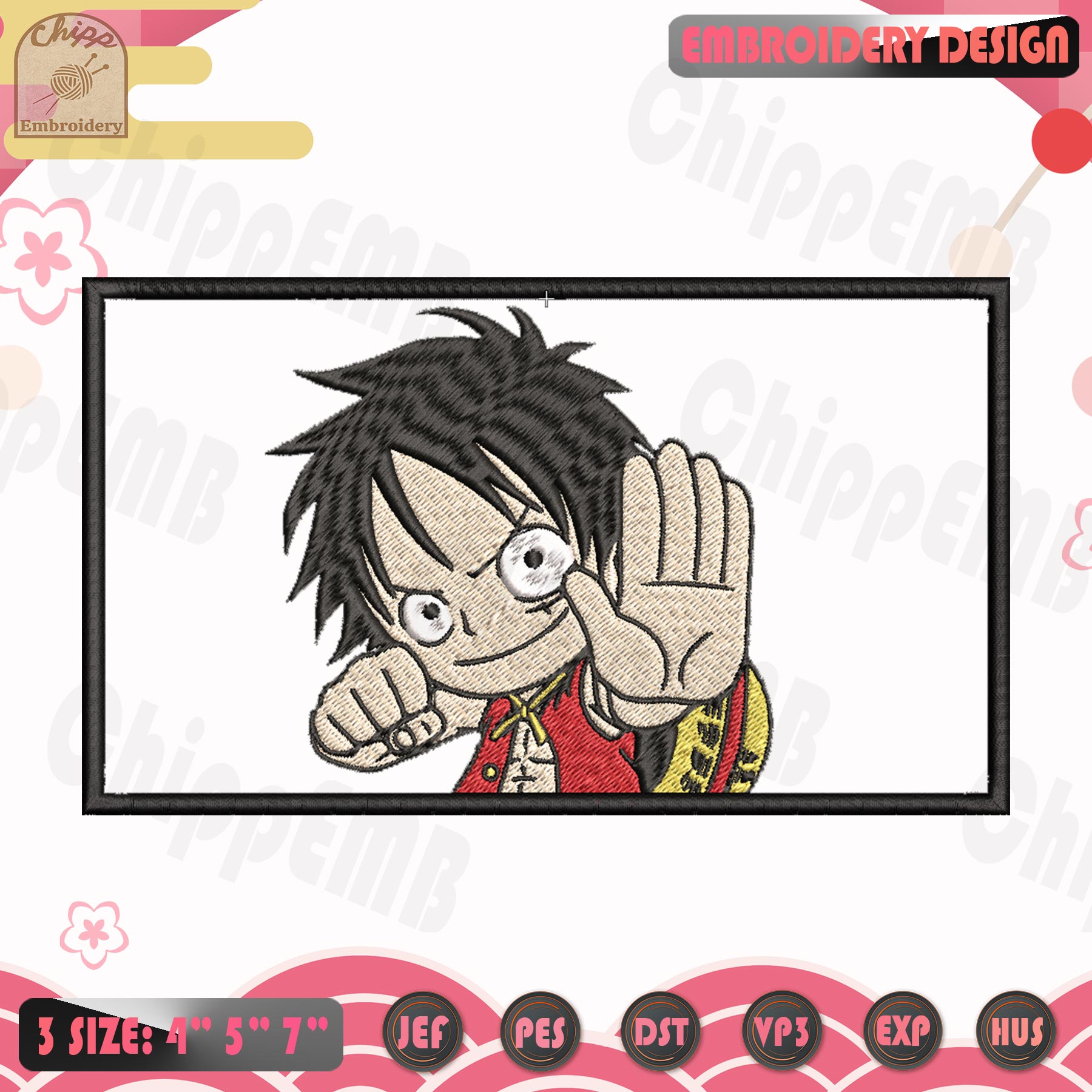 One Piece Embroidery Design, One Piece Embroidery Design, An | Inspire ...