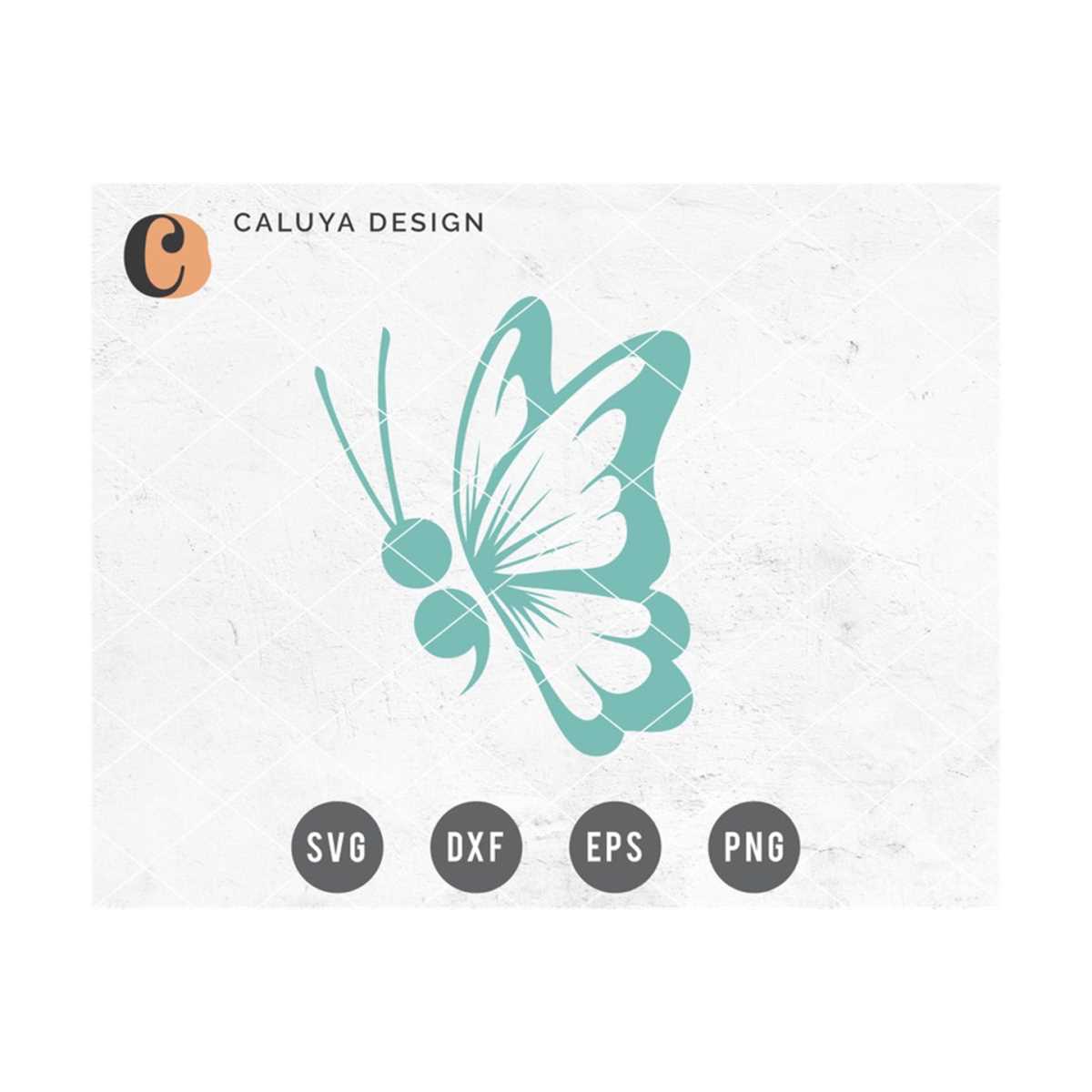 Semi Colon SVG | Semicolon Butterfly SVG | Mental Health SVG - Inspire ...