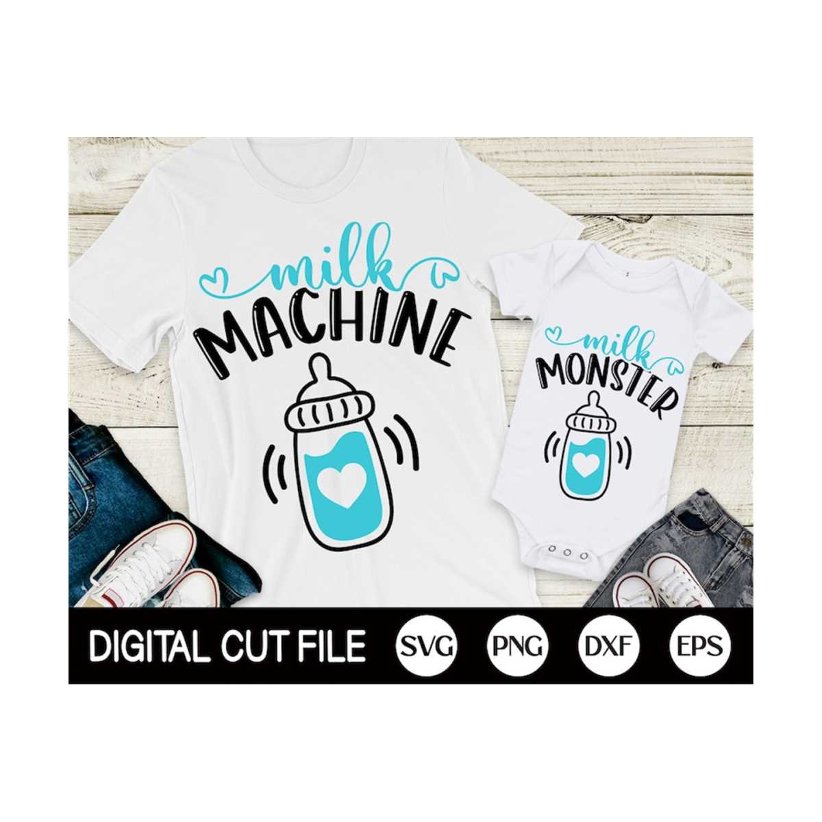 Mom and Baby Shirt, Mothers day Bundle, Milk Maker Svg, Milk | Inspire ...