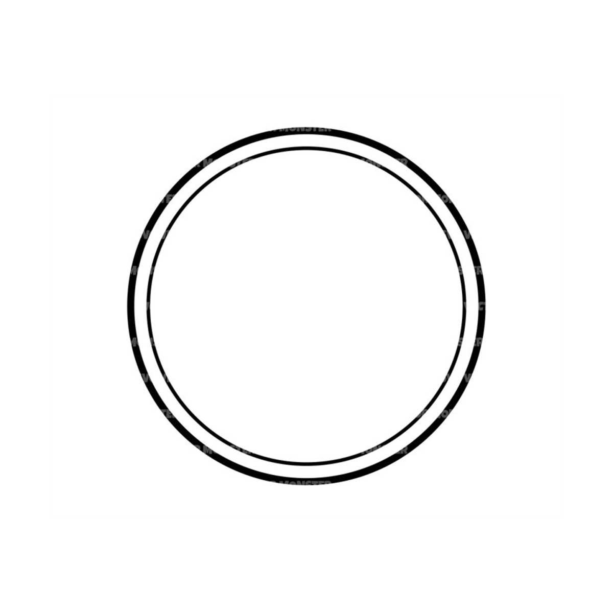 Double Circle Frame Svg, Circle Monogram Svg, Circle Wreath | Inspire ...