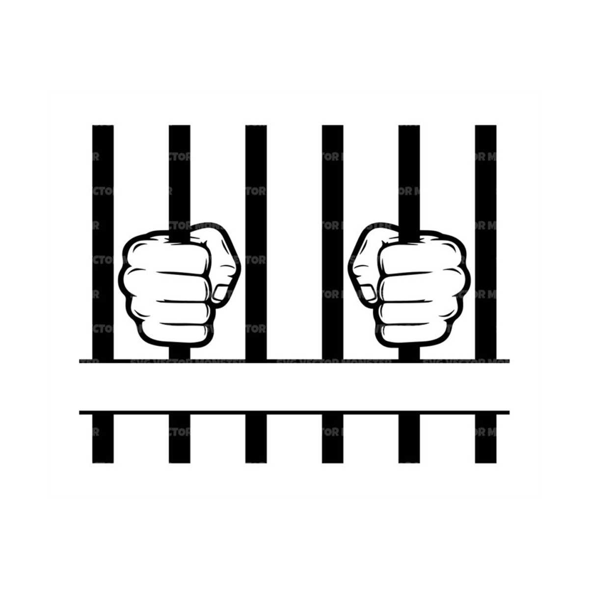 Prison Bars Monogram Svg, Jail Bars Svg, Jailed, Imprisoned, | Inspire ...