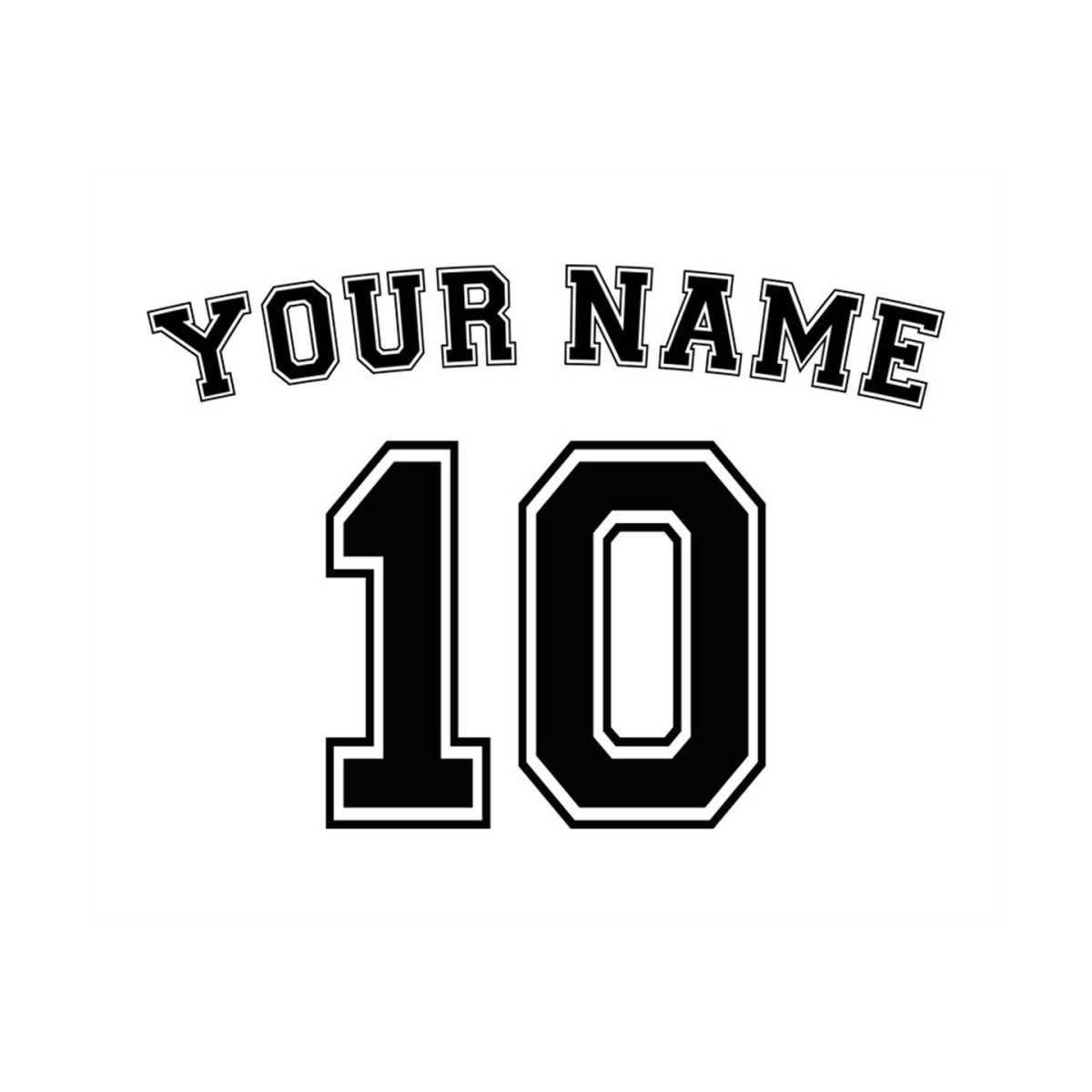 Custom Jersey Name Svg, Personalized Jersey Number Svg, Jers - Inspire ...