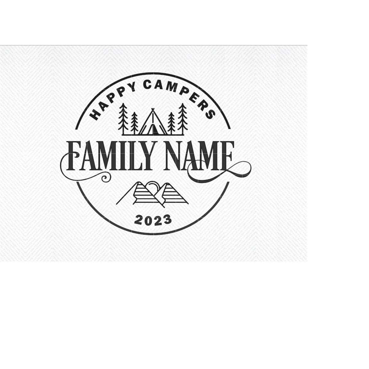 Happy Campers Custom SVG, Camping svg, Outdoor svg, Adventur | Inspire ...
