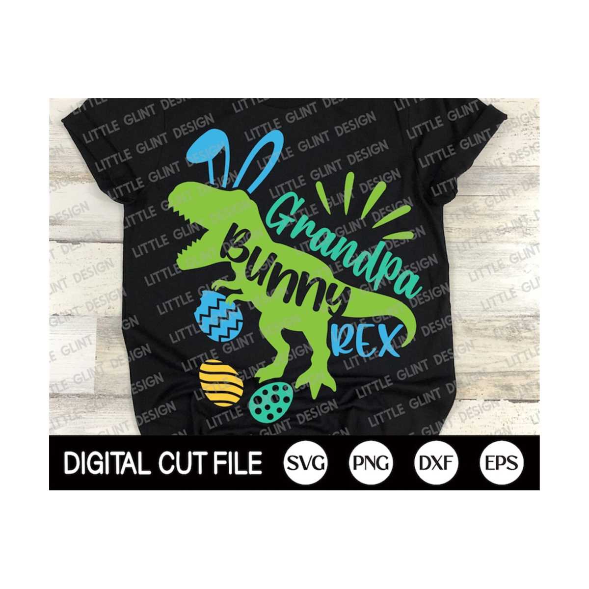 Grandpa Bunny Rex Svg, Easter Svg, Easter Dinosaur Svg, Gran | Inspire Uplift