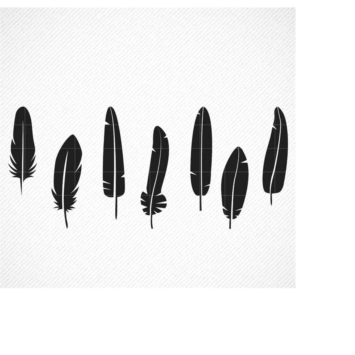 Feather SVG, Feathers SVG, Feather Clipart, cricut, Feather | Inspire ...