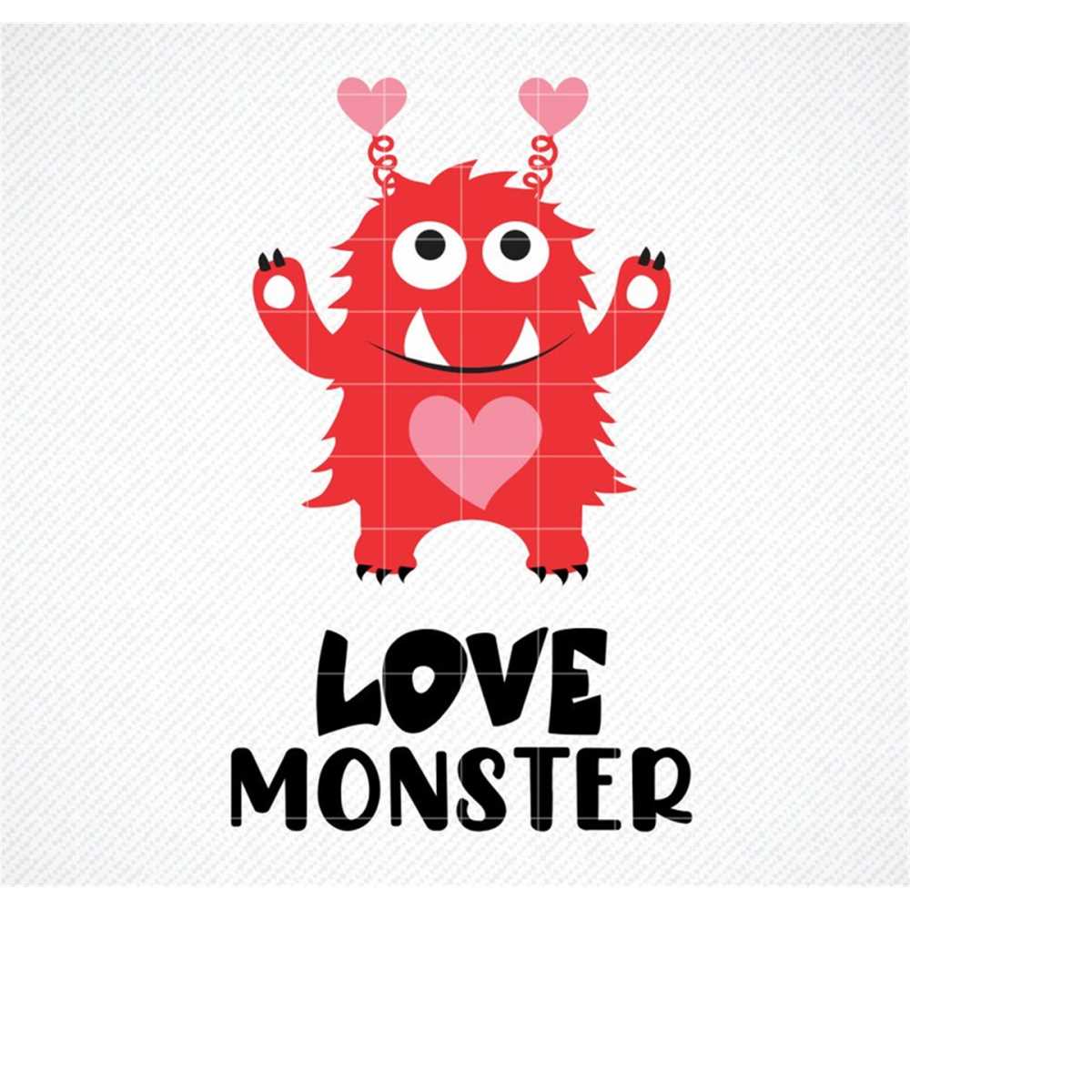 Love Monster svg, Valentine's svg, Valentine's Day, Monster - Inspire ...