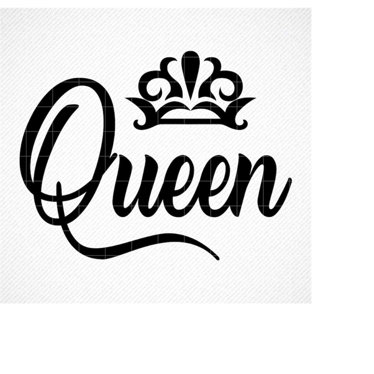 Queen SVG File, Quote Cut File, Silhouette File, Cricut File | Inspire ...