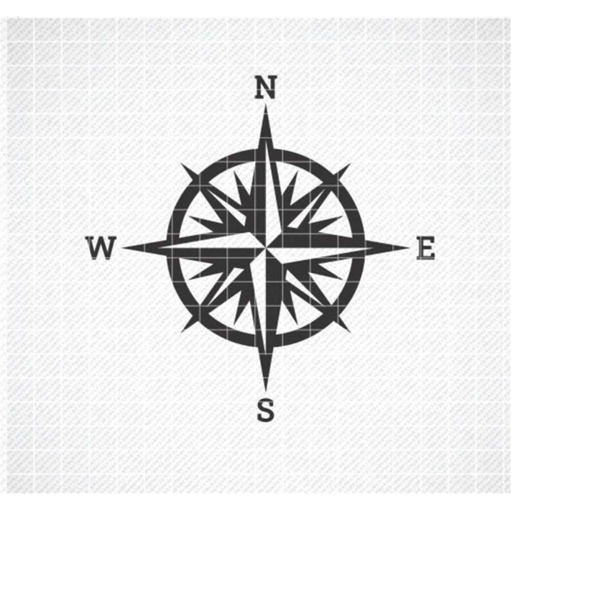 Compass Star SVG. Compass Star png, Vector Cut file for Cric - Inspire ...