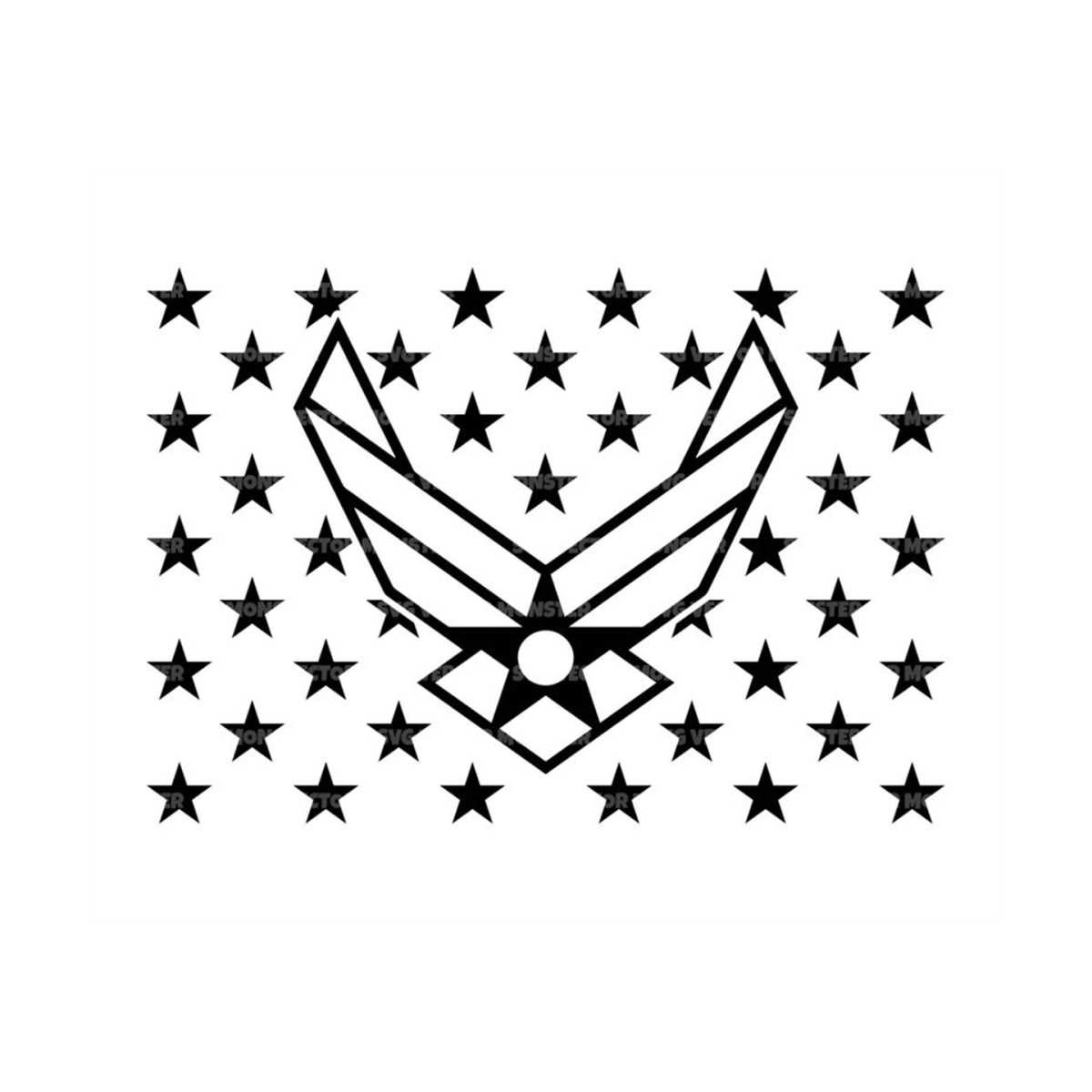 U.S. Air Force Svg, American Flag Stars Svg, Army Svg, Milit | Inspire ...