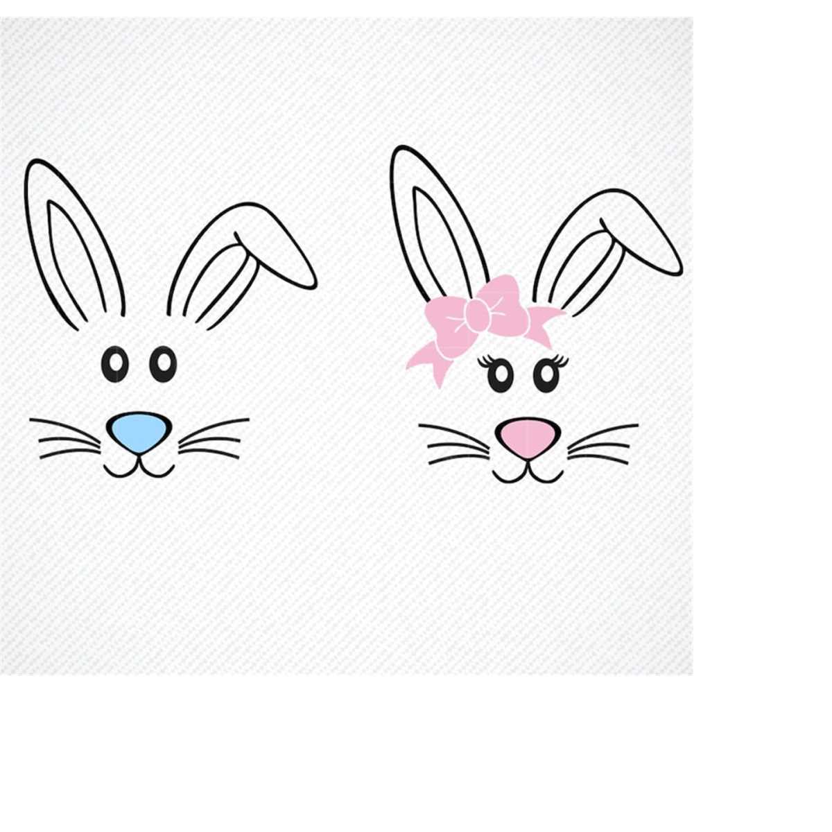 Bunny Svg, Easter Svg, Boy Girl Cute Easter Bunny Svg, Easte | Inspire ...