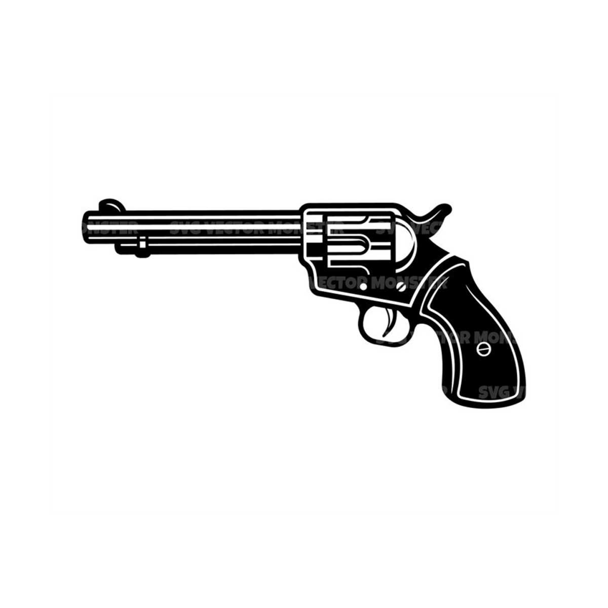 Pistol Svg, Gun Svg. Vector Cut file for Cricut, Silhouette, | Inspire ...