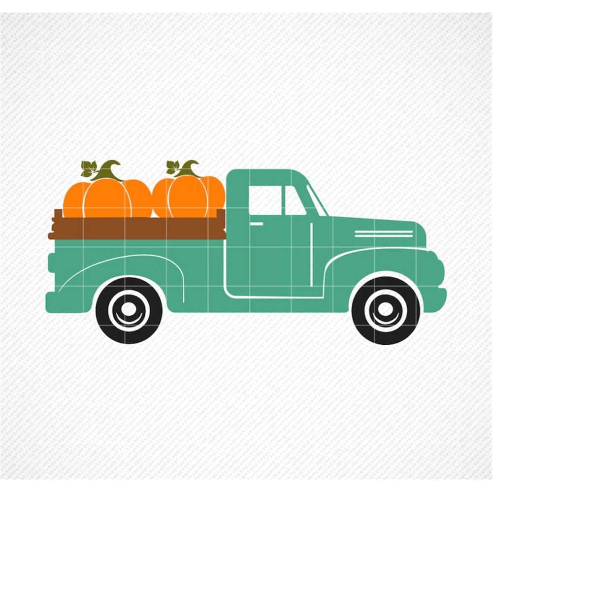 Fall truck svg,Pumpkin Truck SVG,silhouette, cricut, clipart | Inspire ...
