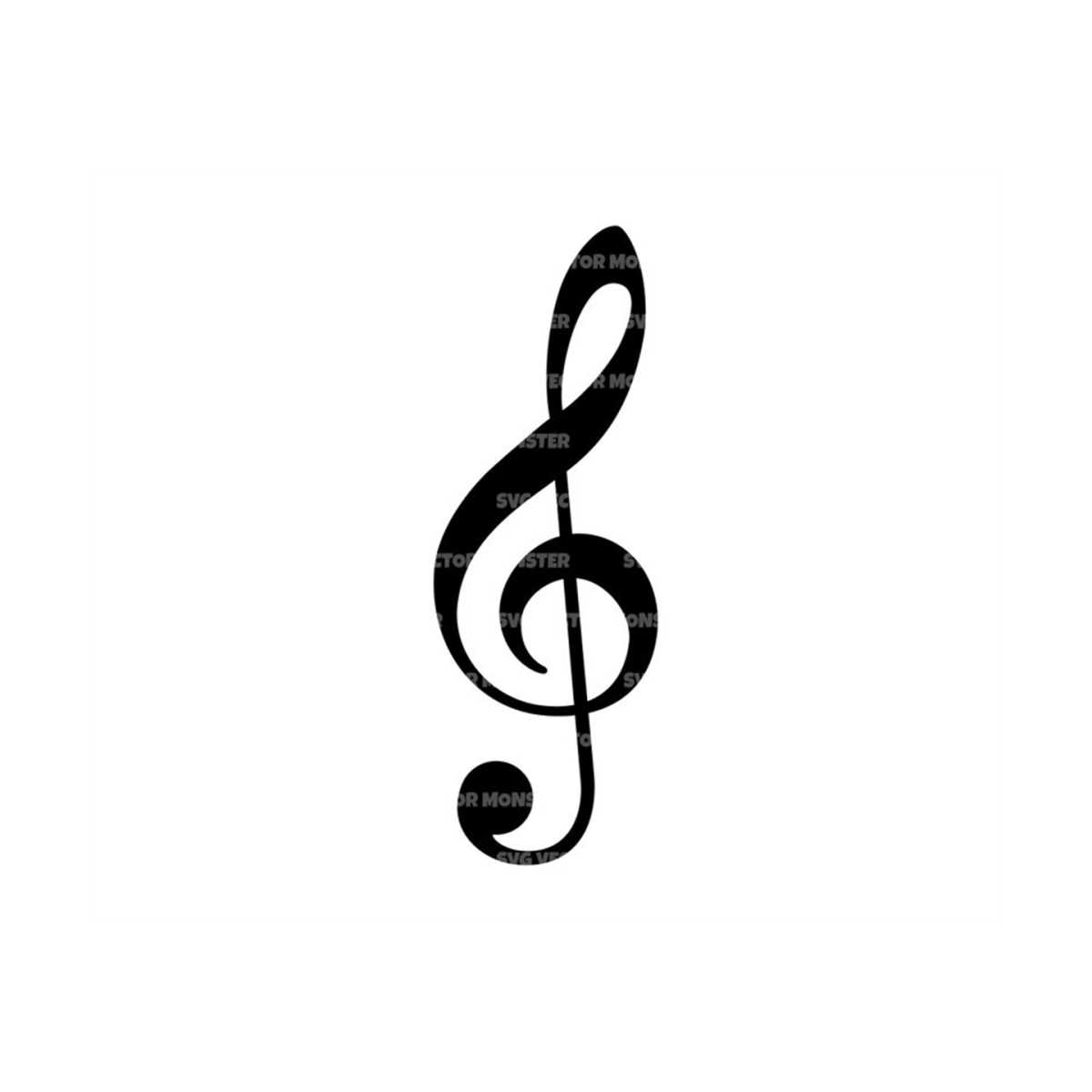 Treble Clef Svg, Music Notes Svg. Vector Cut file for Cricut | Inspire ...