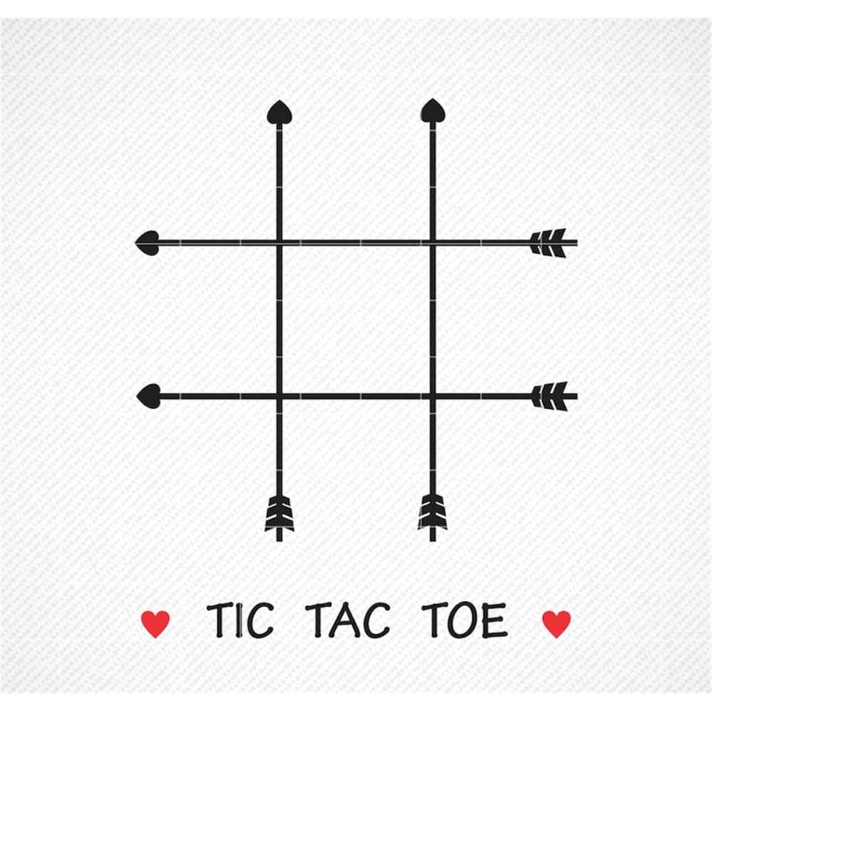 Tic Tac Toe Bag Valentine's Day Party Favor SVG | Inspire Uplift