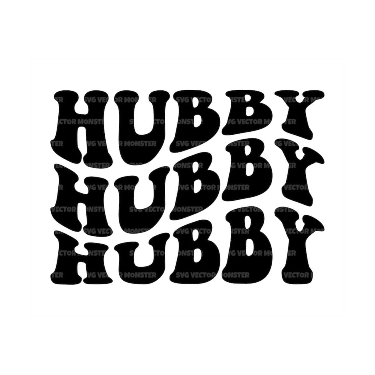 Hubby wavy Svg, Husband Svg, Honeymoon Shirt Svg, Hubs Svg. | Inspire ...