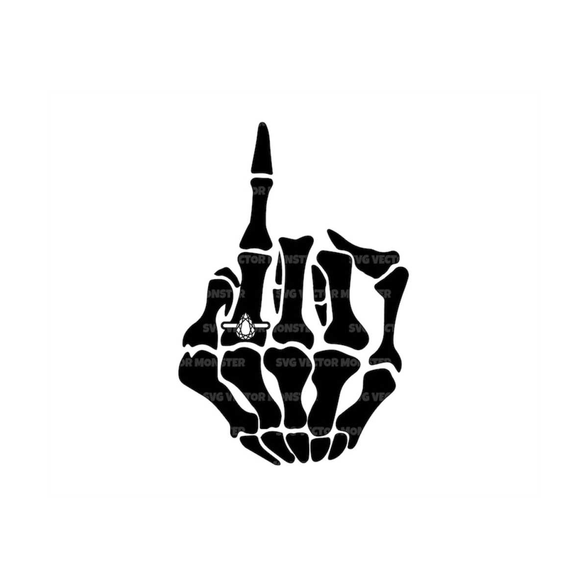 Skeleton Bride Finger Svg, Wifey Ring Finger, Wedding Ring F | Inspire ...