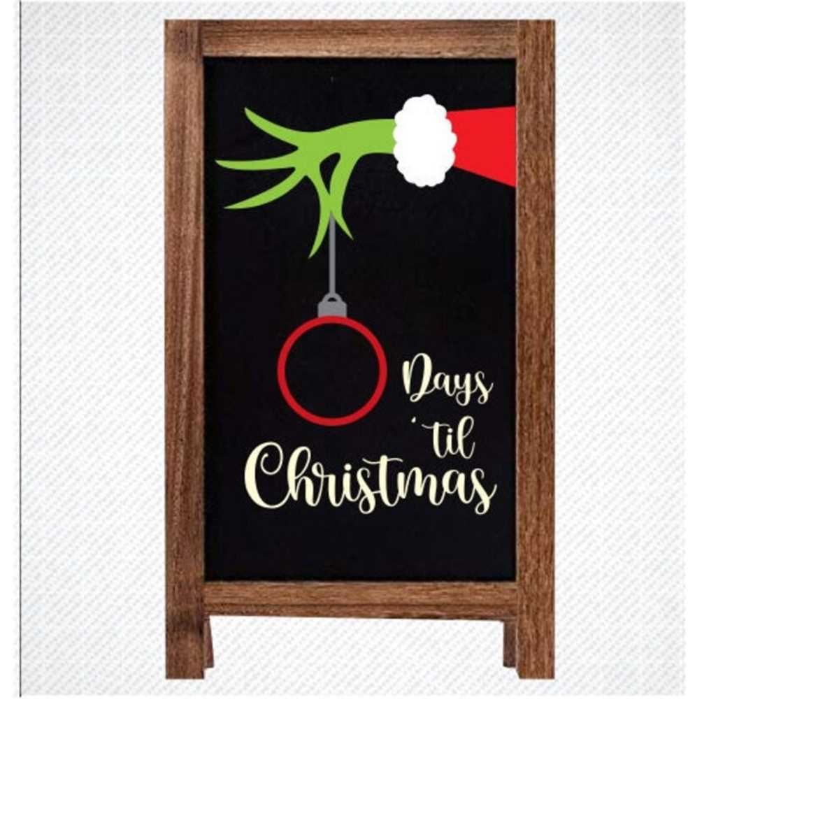 Christmas Countdown SVG, Christmas Advent SVG, Santa Hand Ad | Inspire ...