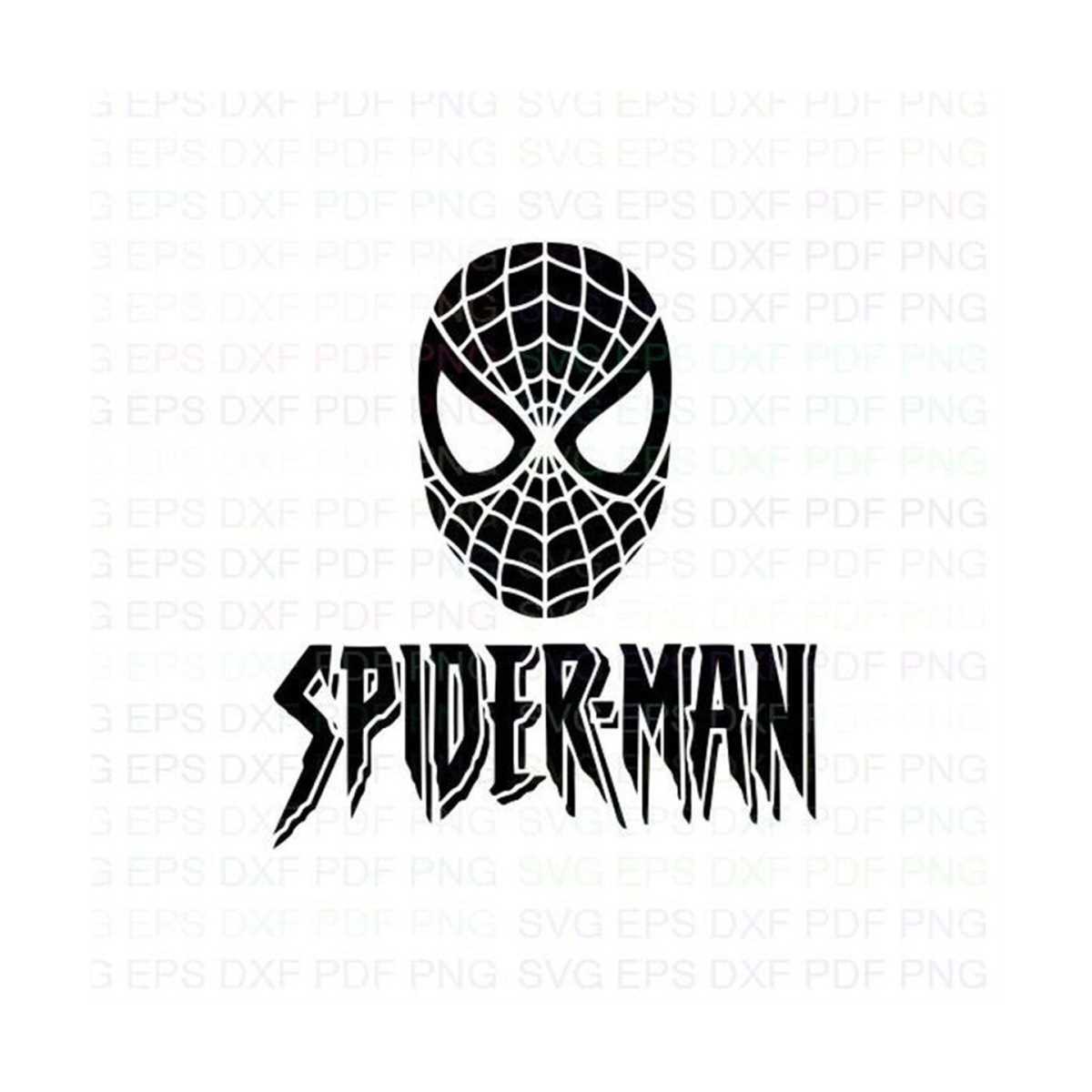 Spider_Man_Logo_and_Face_Silhouette Svg Dxf Eps Pdf Png, Cri | Inspire ...