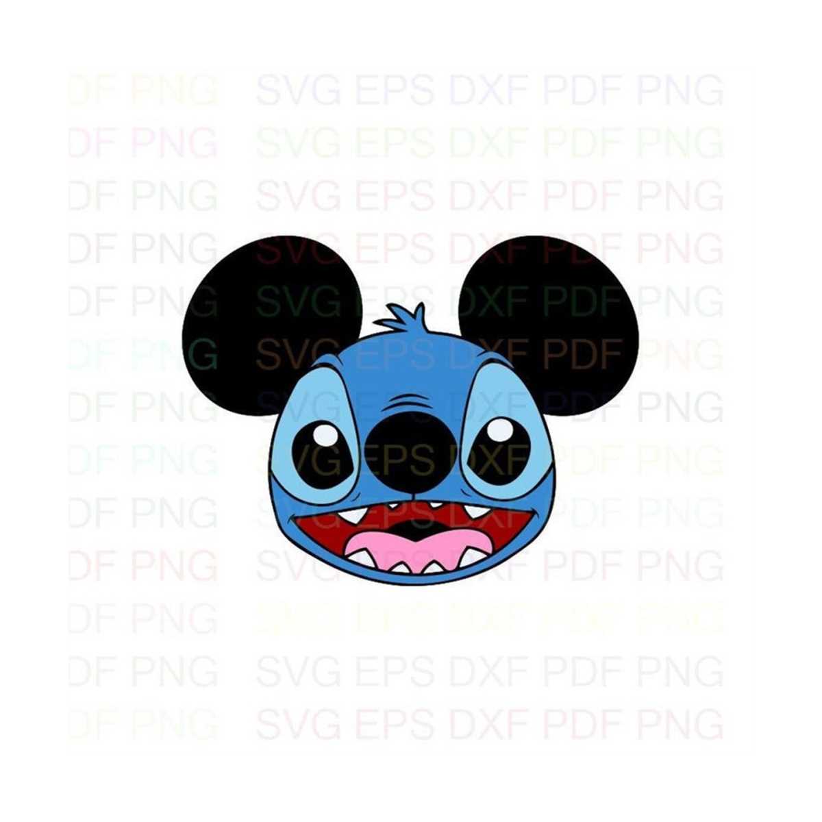 Stitch_Mickey_Mouse_Lilo_and_Stitch Svg Dxf Eps Pdf Png, Cri | Inspire ...