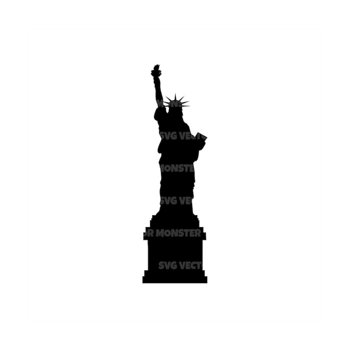 Statue of Liberty Svg. Vector Cut file for Cricut, Silhouett - Inspire ...