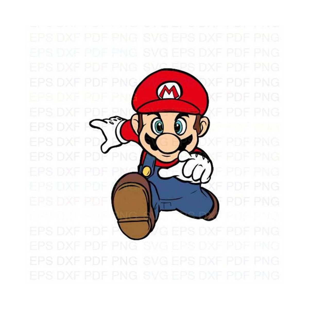 Super_Mario_Running Svg Dxf Eps Pdf Png, Cricut, Cutting fil | Inspire ...