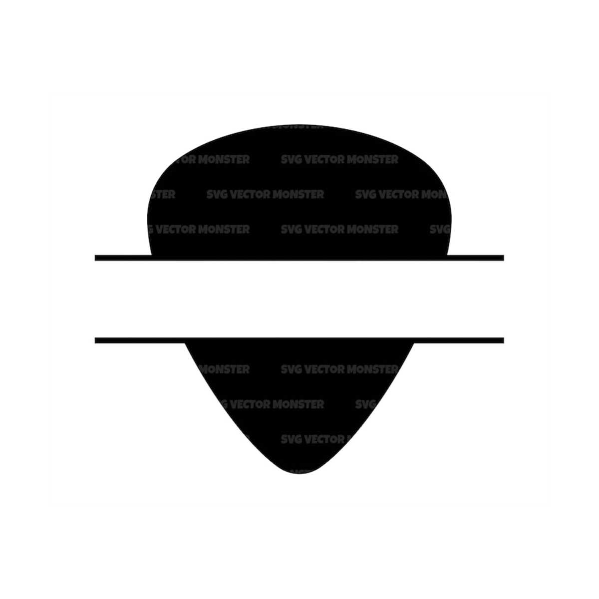 Guitar Pick Monogram Svg, Split Name Monogram Svg. Vector Cu | Inspire ...