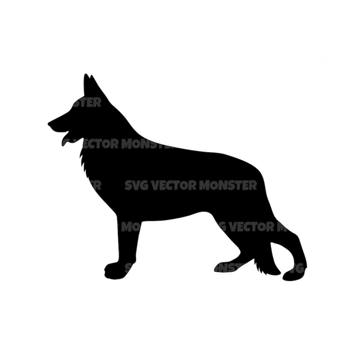German Shepherd Svg, Dog Breed Svg, Vector Cut file for Cric | Inspire ...