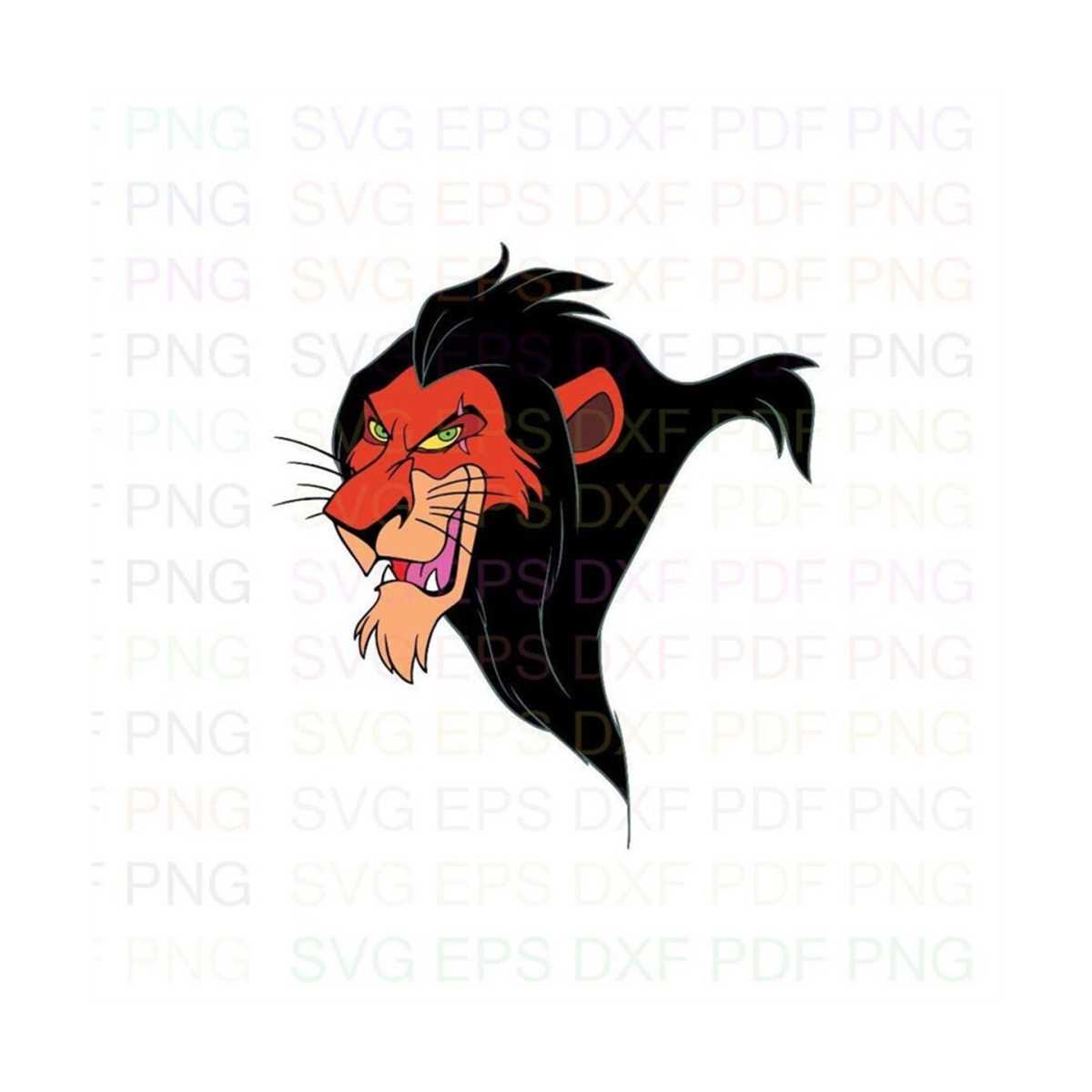 Scar_The_Lion_King_6 Svg Dxf Eps Pdf Png, Cricut, Cutting fi - Inspire ...