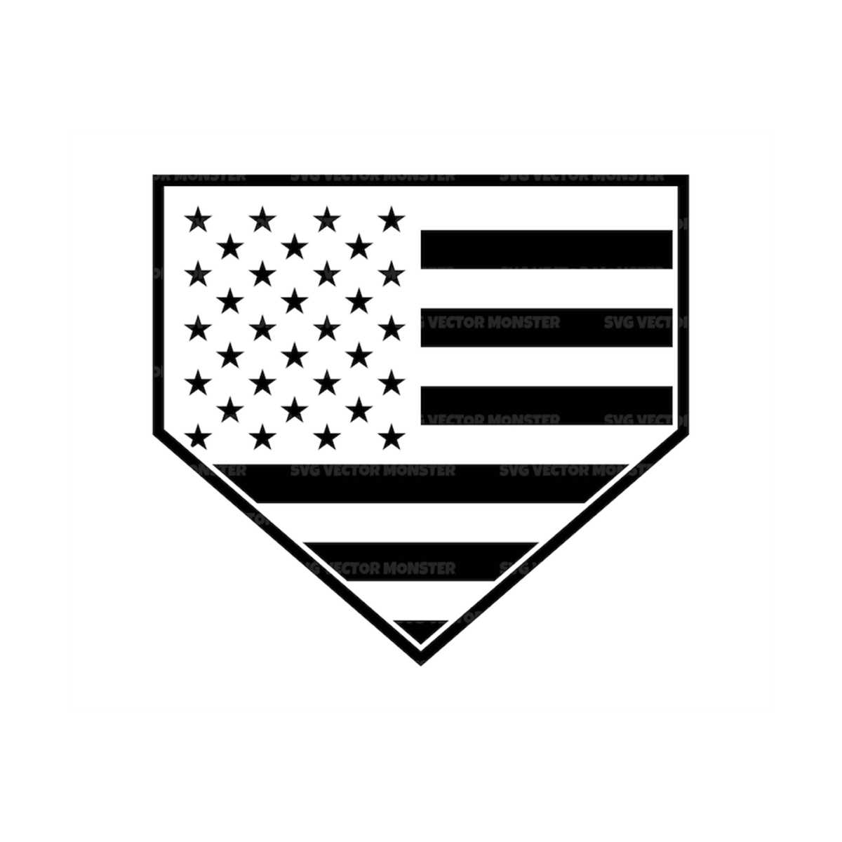 Home Plate Svg, American Flag Svg, Baseball Svg, Softball Sv | Inspire ...