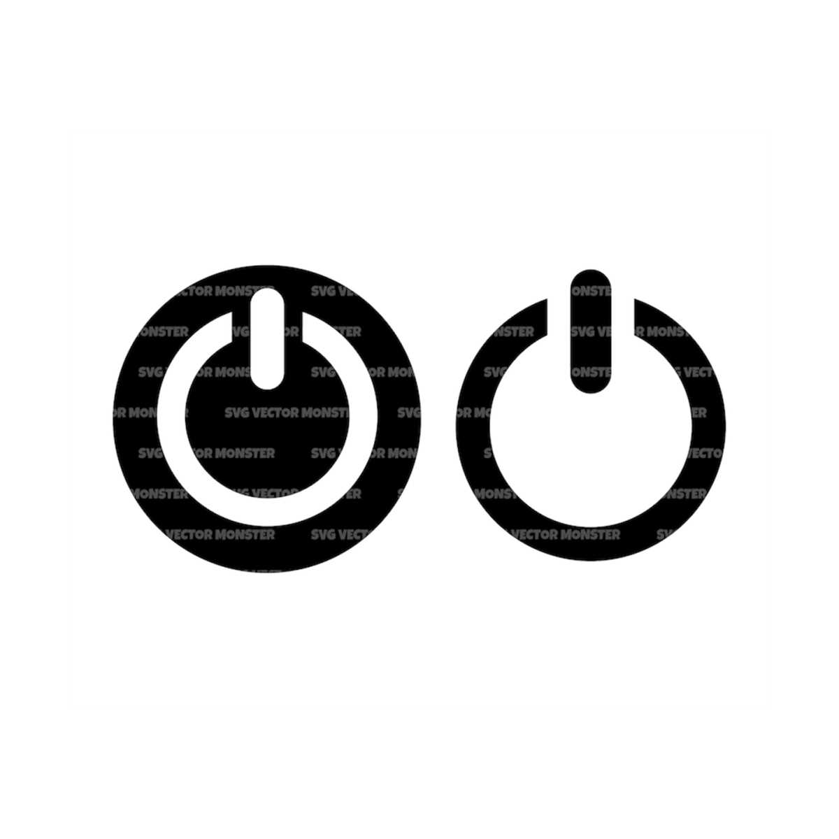Power Button Svg. Vector Cut file for Cricut, Silhouette, St | Inspire ...
