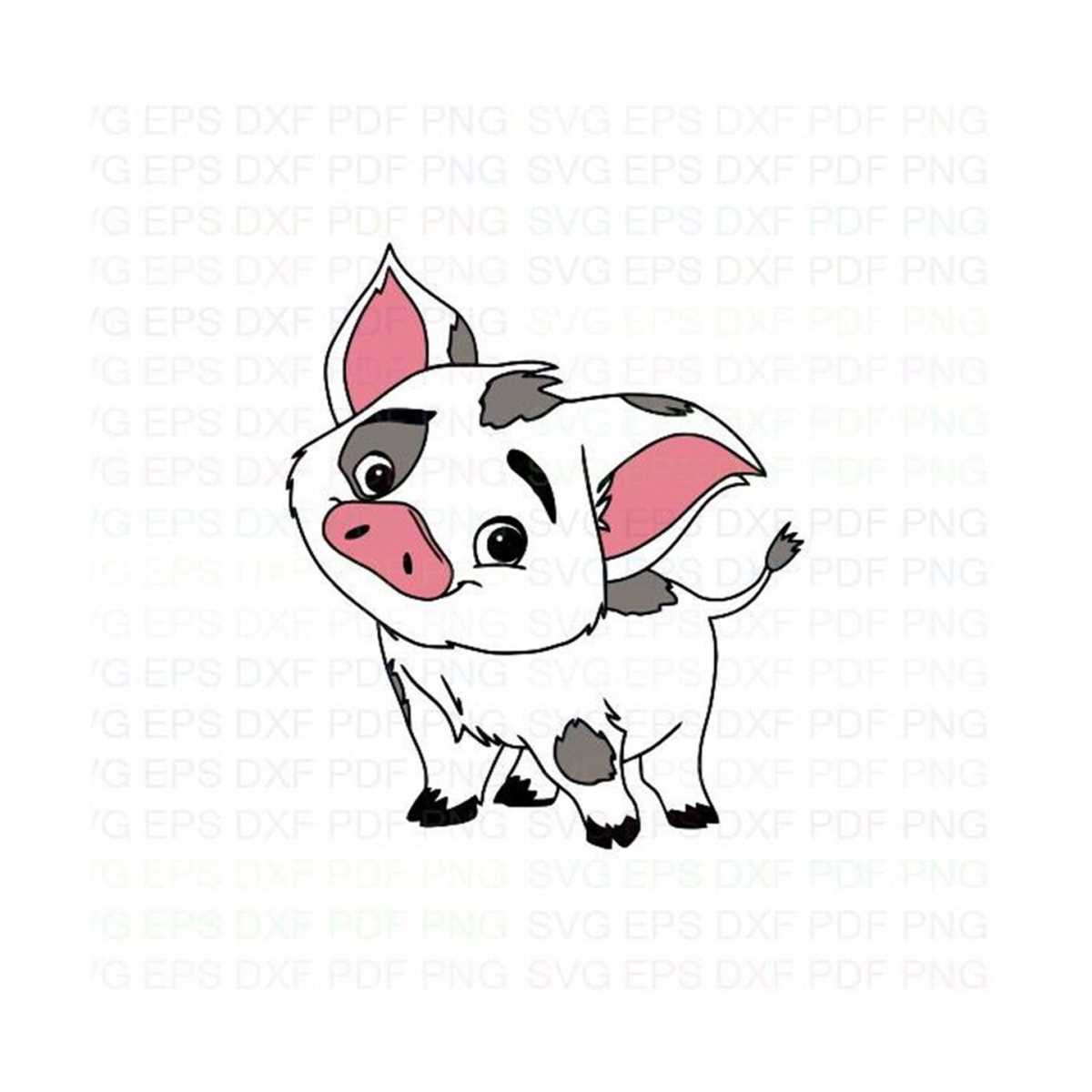 Pua_Moana Svg Dxf Eps Pdf Png, Cricut, Cutting file, Vector, | Inspire ...