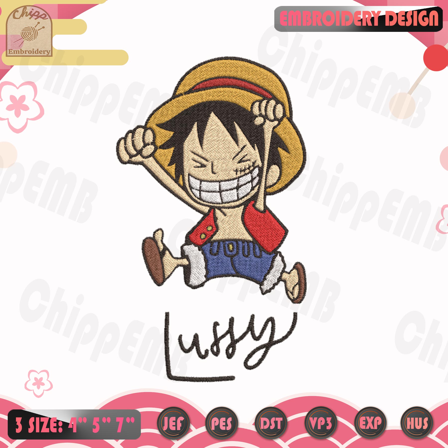 One Piece Embroidery Design, One Piece Embroidery Design, An | Inspire ...