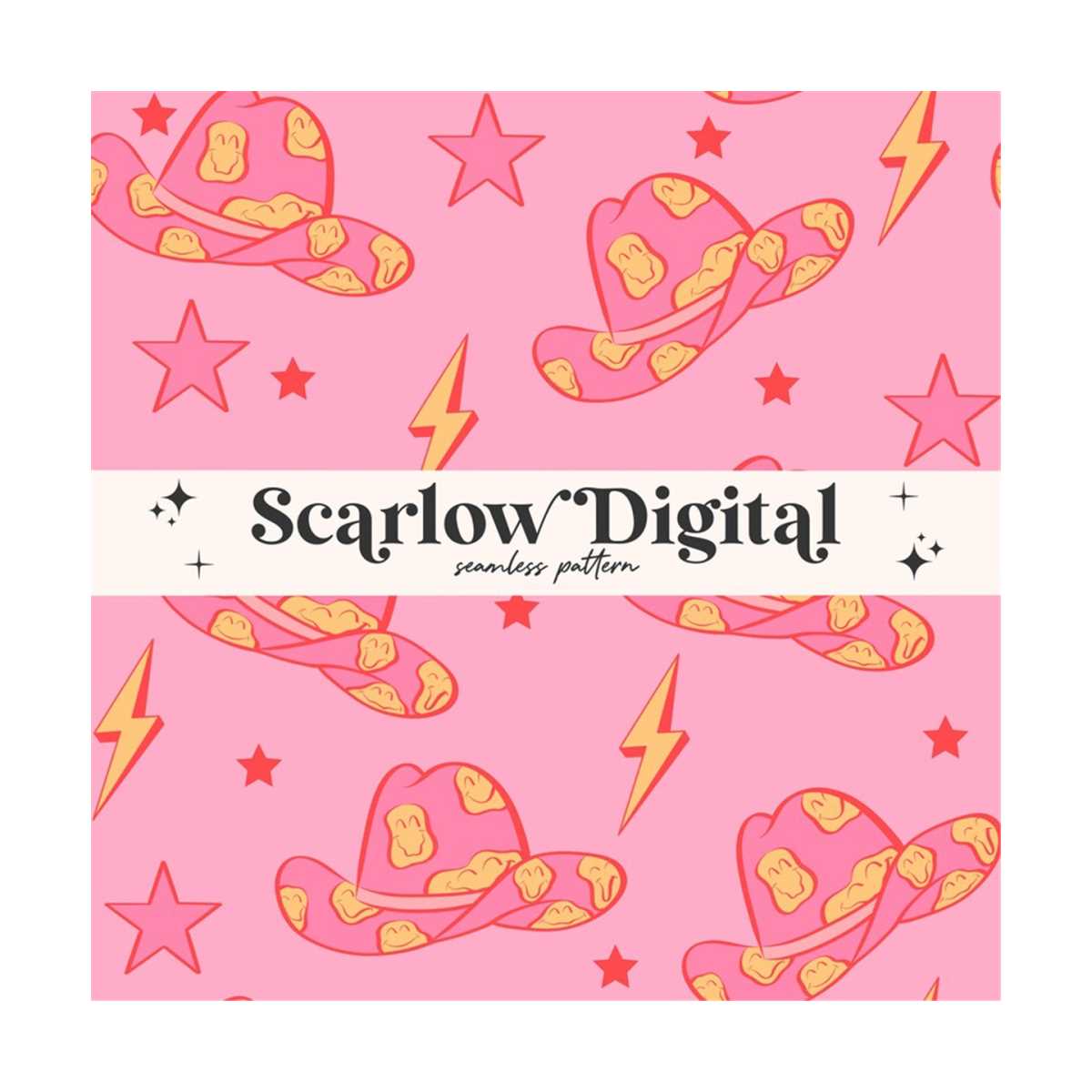 Cowgirl Seamless Pattern-Western Sublimation Digital Design - Inspire ...