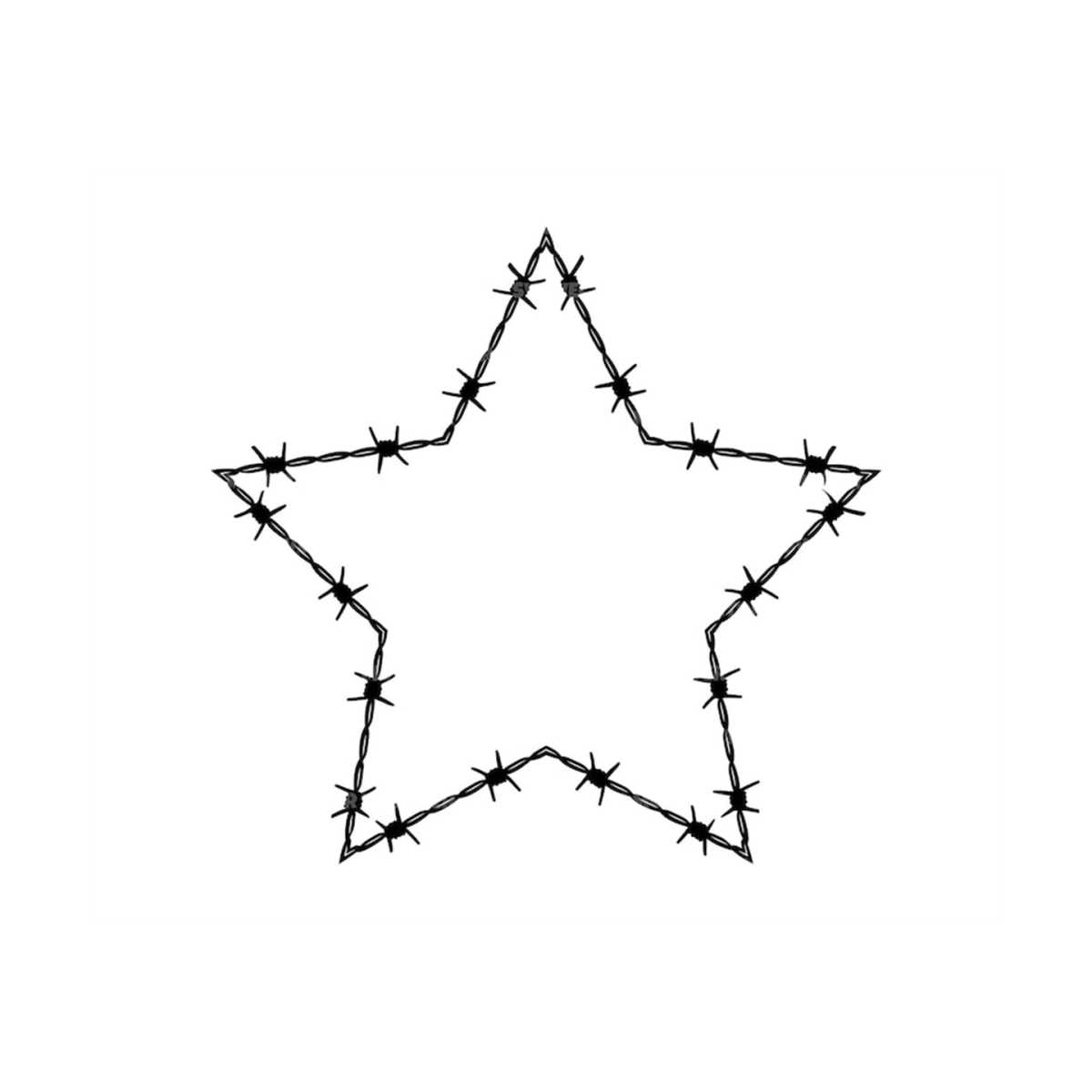 Barbed Wire Star Frame Svg, Barb Wire Wreath Svg, Fence Svg, | Inspire ...