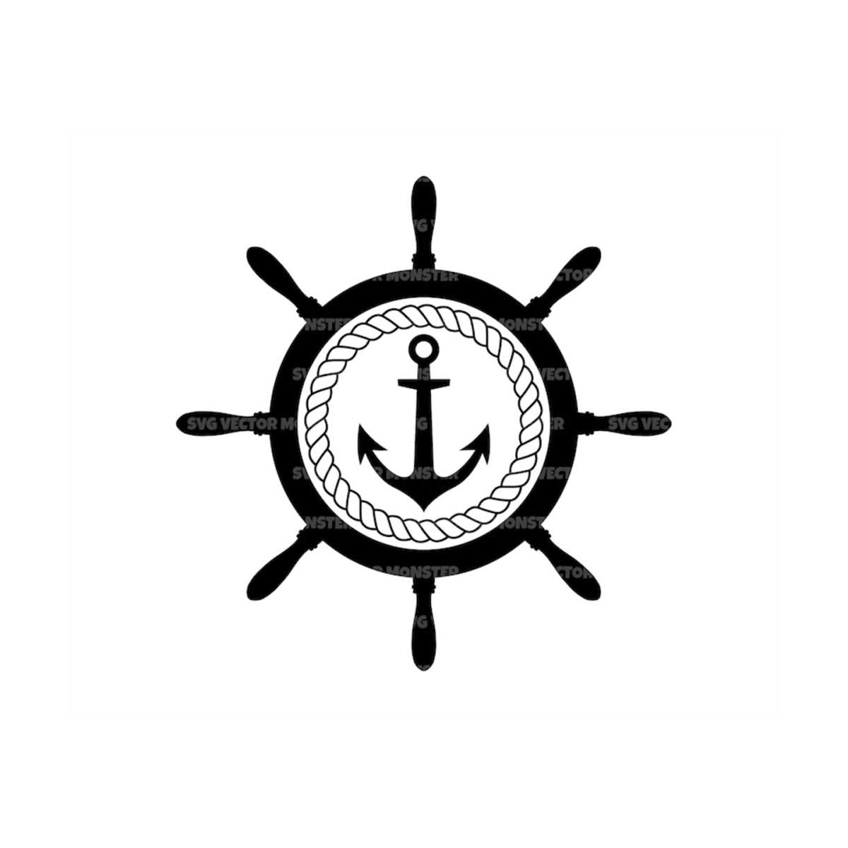 Ship Wheel Svg, Anchor SVG, Circle Rope Svg, Nautical Svg, O | Inspire ...