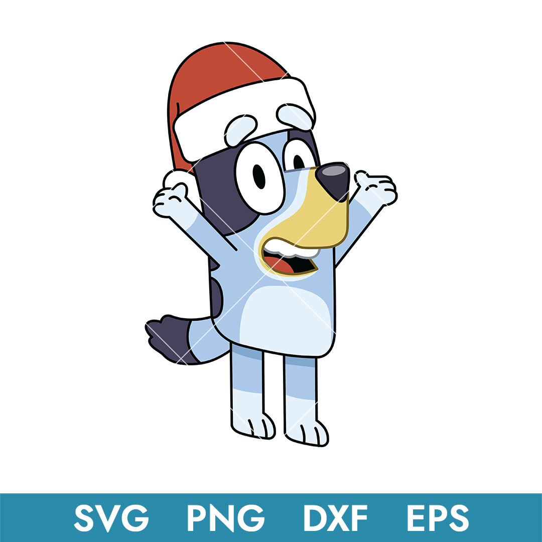 Bluey Christmas Svg, Bluey, Bluey Svg, Blue, Blue Dog, Bluey | Inspire ...