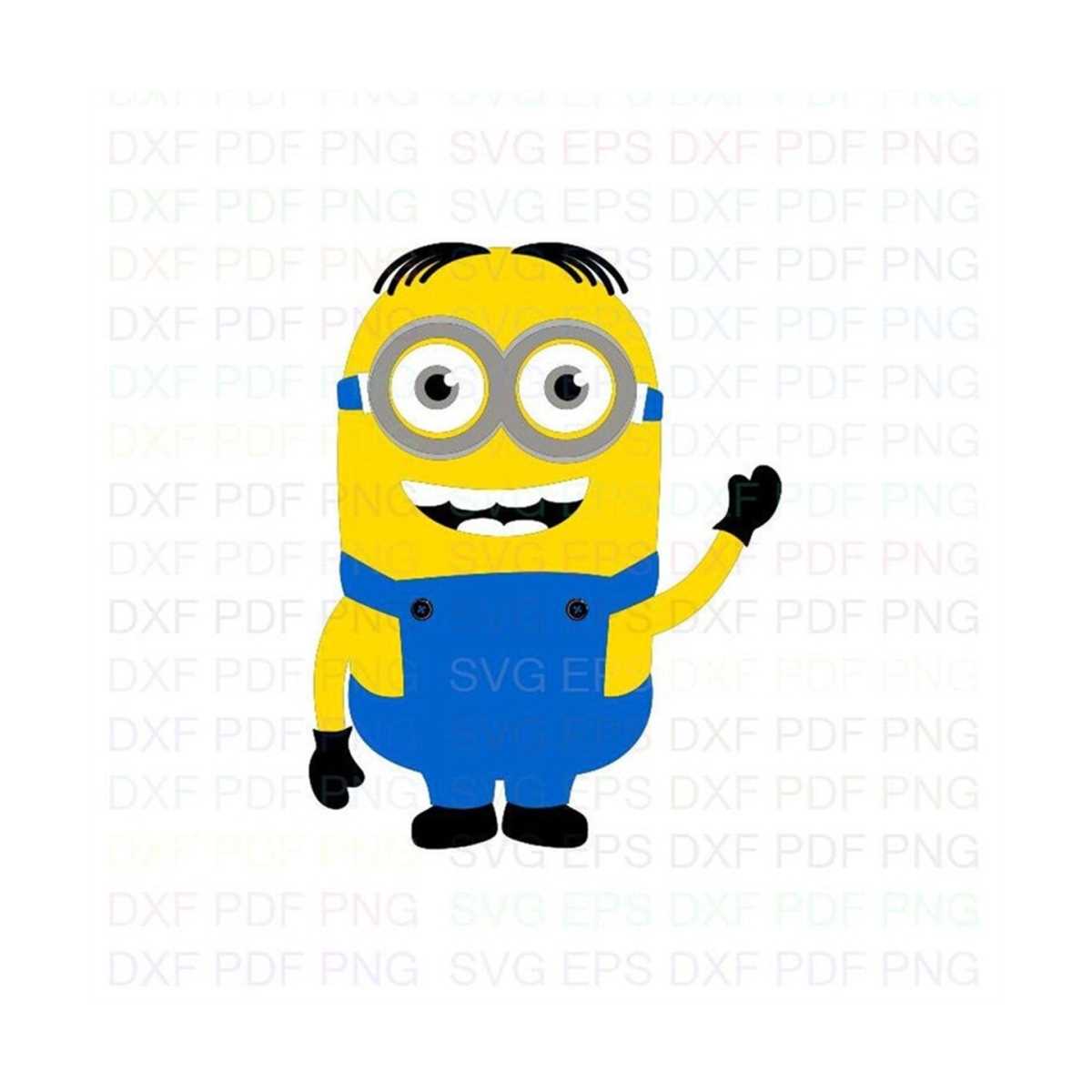Minion_say_Hi_Despicable_Me Svg Dxf Eps Pdf Png, Cricut, Cut | Inspire ...