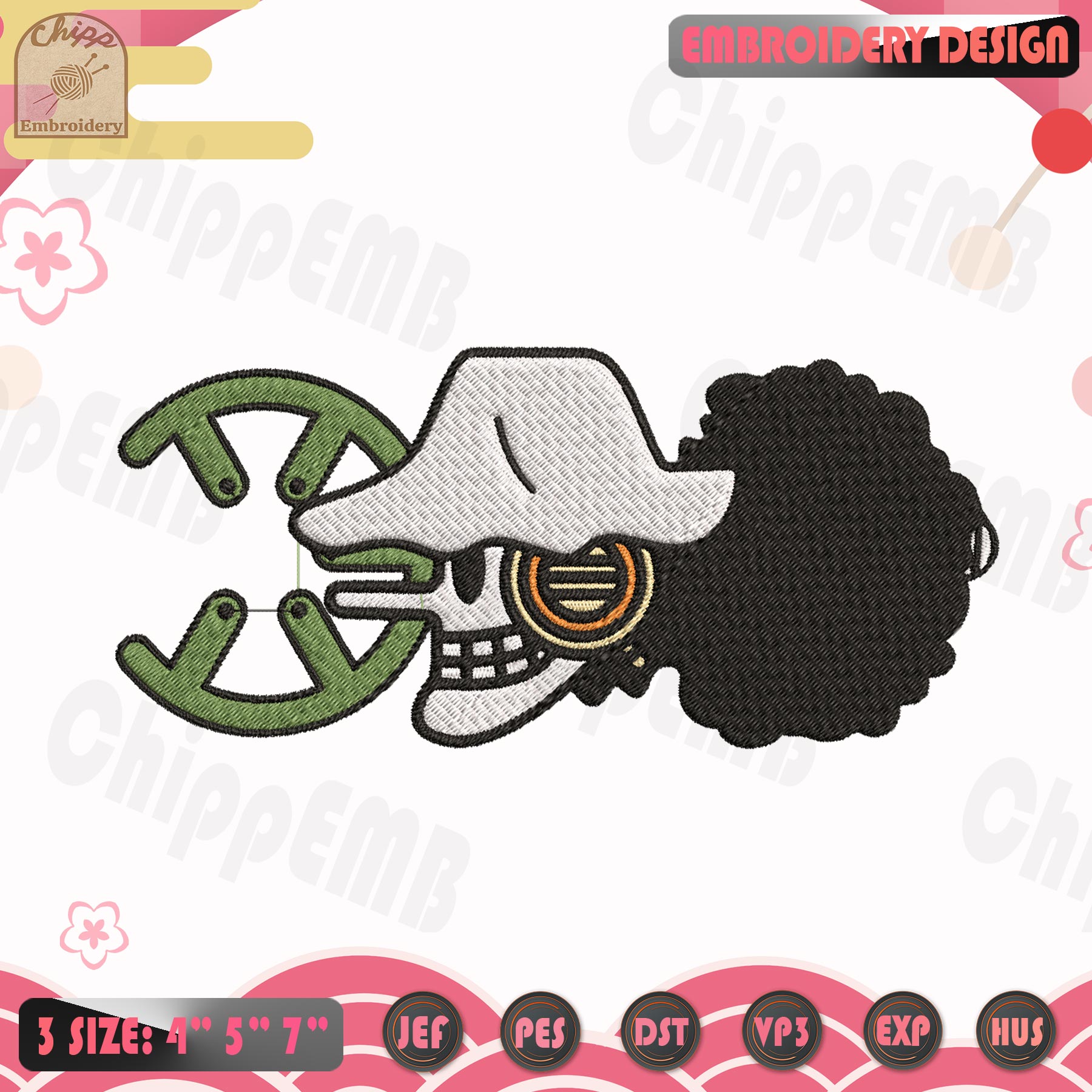 One Piece Embroidery Design, One Piece Embroidery Design, An | Inspire ...